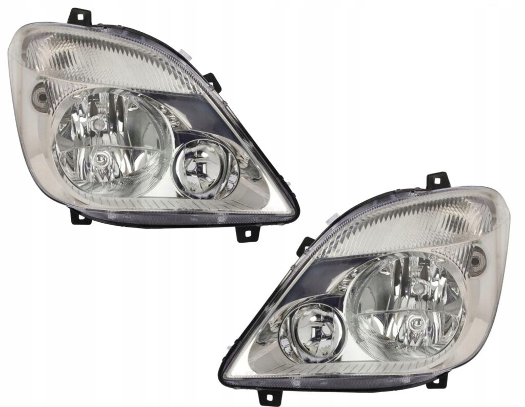 REFLEKTOR ŚWIATEŁ PRZÓD MERCEDES SPRINTER W906 H7+H7 2006-2013 PRAWA ...